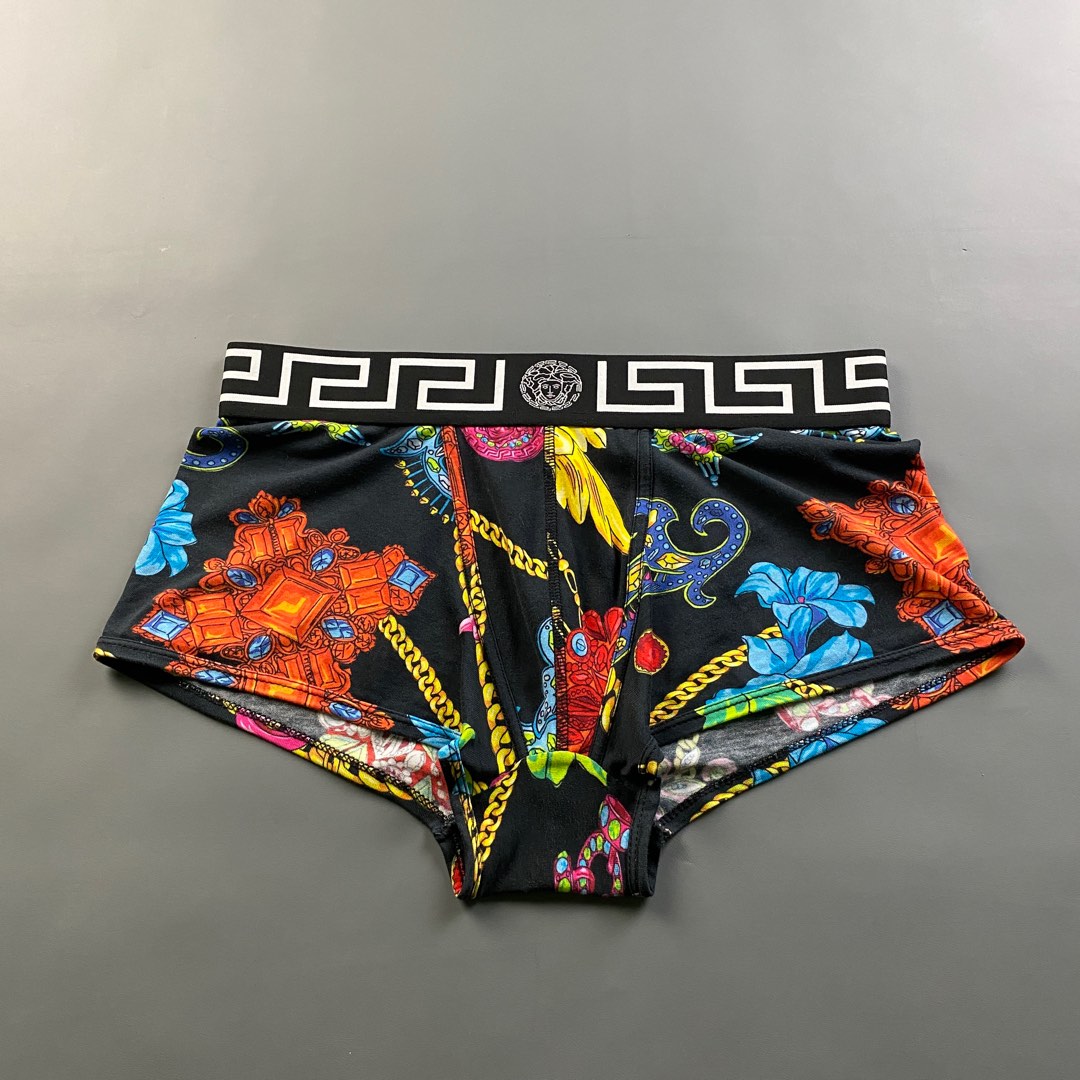 Versace- Greek Key Print - Boxer -Underwear, Men's Fashion, Bottoms ...