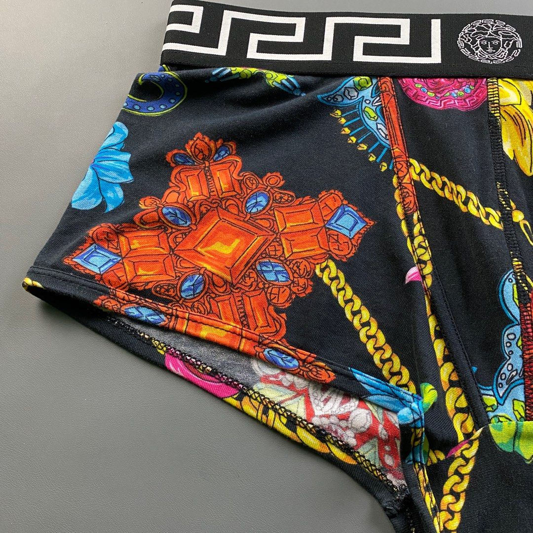 Versace- Greek Key Print - Boxer -Underwear, Men's Fashion, Bottoms ...