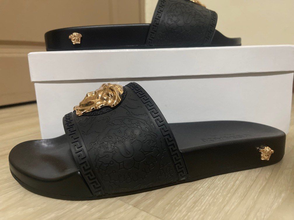 Versace slides, Luxury, Sneakers & Footwear on Carousell