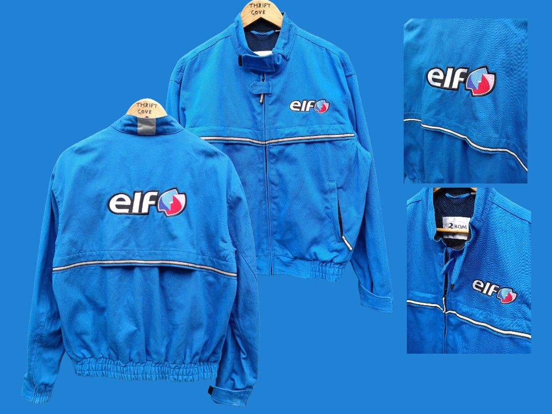 Vintage Elf Racing Jacket, Men's Fashion, Coats, Jackets and Outerwear ...