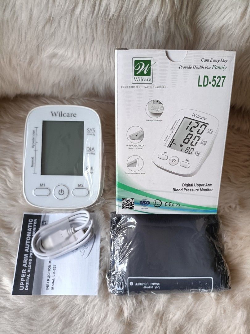 Wilcare Digital Upper Arm Blood Pressure Monitor, Health & Nutrition ...