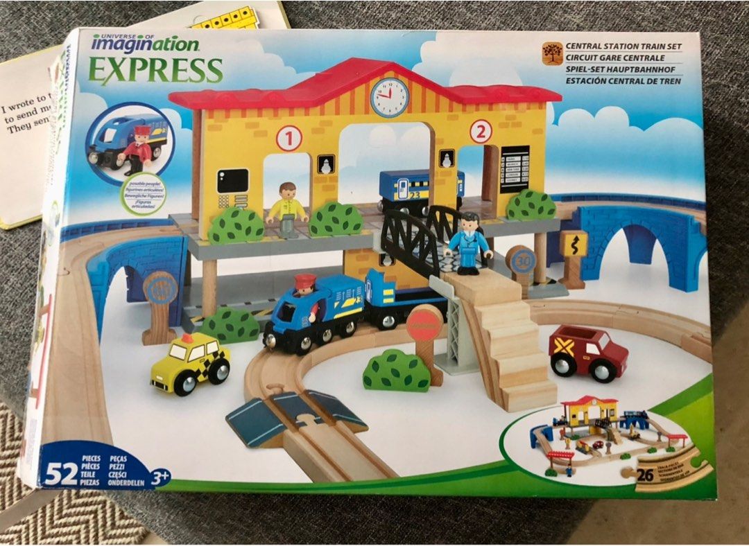 Wooden Train Set, Hobbies & Toys, Toys & Games on Carousell