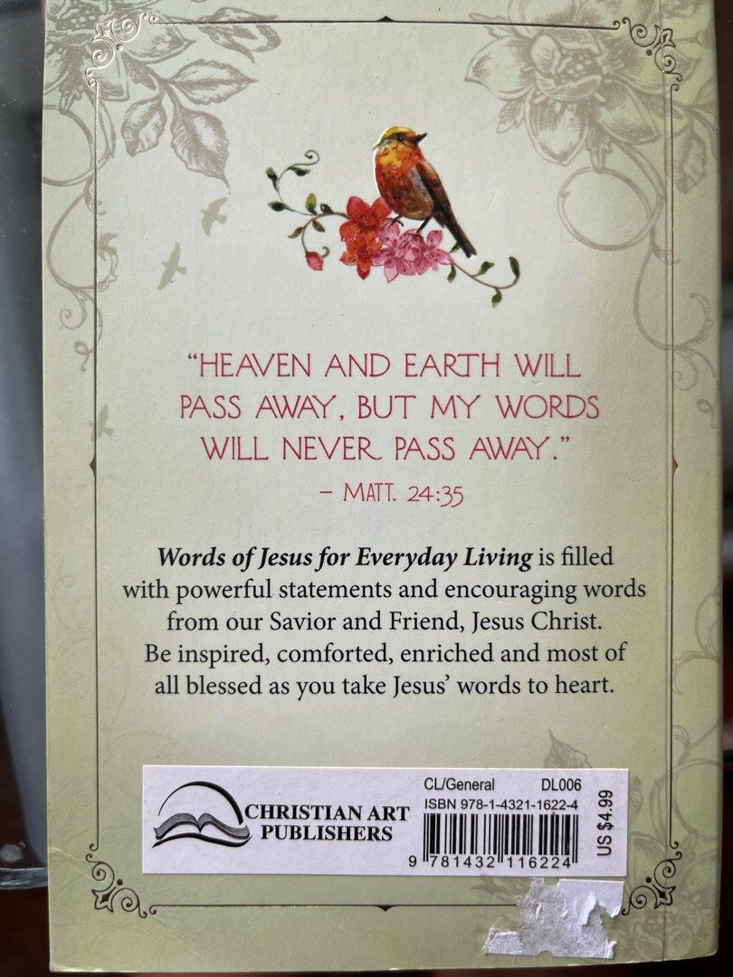 Christian Book - Words of Jesus for Everyday Living, Hobbies & Toys, Books & Magazines, Religion ...