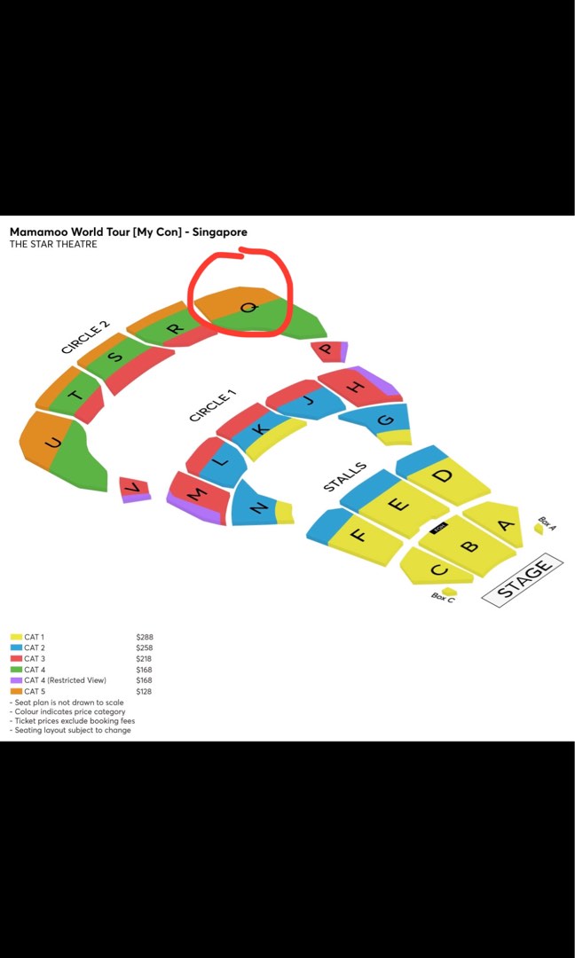 [WTS] CAT 5 MAMAMOO CONCERT SINGAPORE (No scalping upcharge), Tickets ...