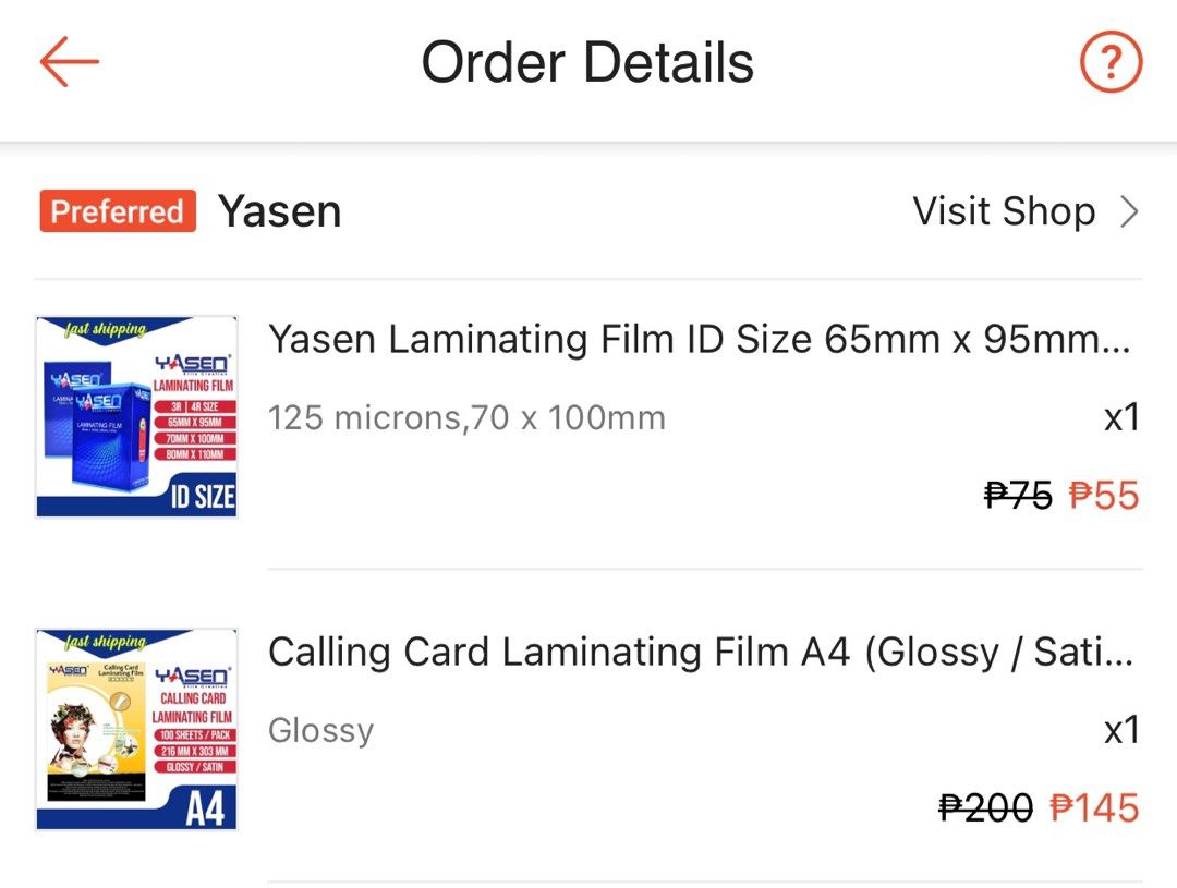YASEN A4 LAMINATING FILM, Hobbies & Toys, Stationary & Craft ...