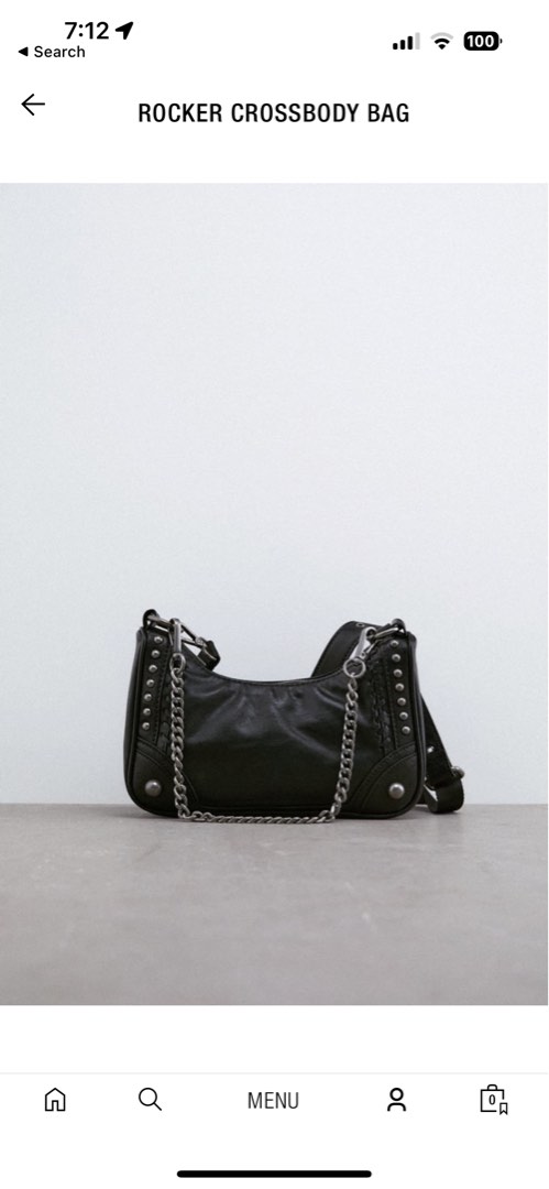 Zara rocker shoulder and crossbody bag, Women's Fashion, Bags & Wallets ...