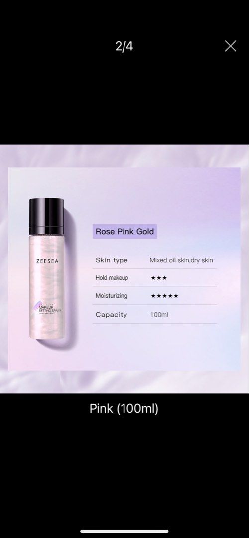 Zeesea Setting Spray - Black, Beauty & Personal Care, Face, Makeup on ...