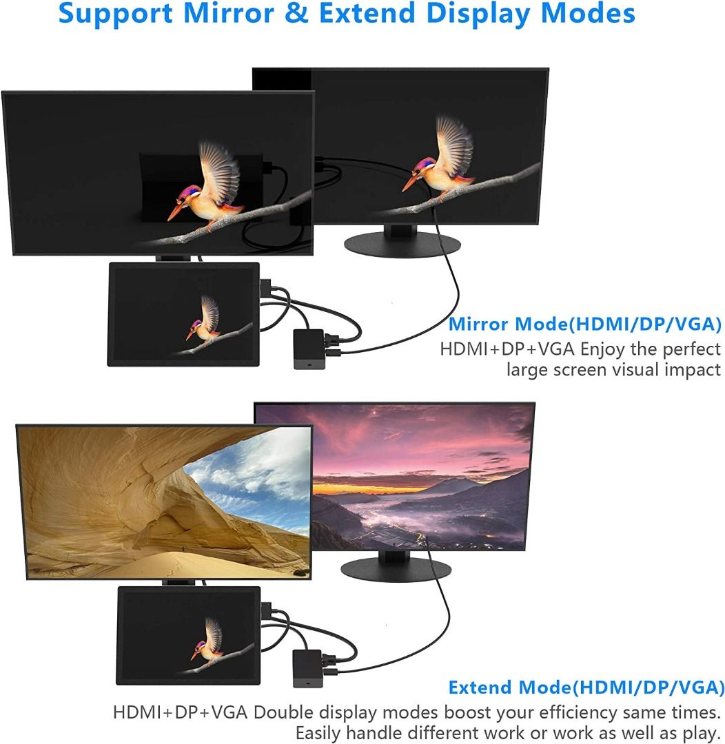 1512) Surface Pro Dock for Surface Pro 4/Pro 5/Pro 6 USB Hub Docking ...