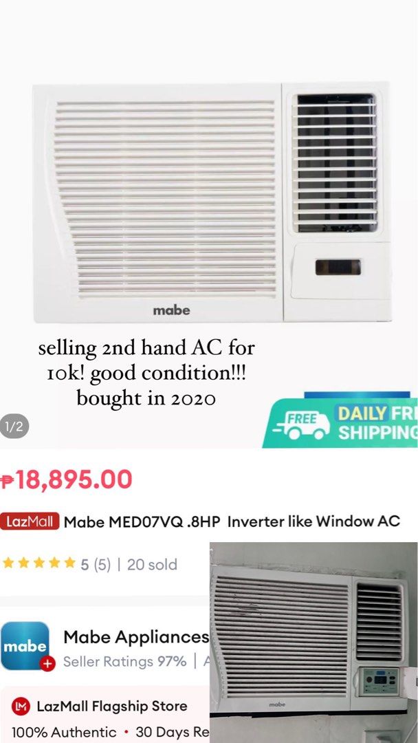 2020 Mabe AC LOWEST PRICE YET, TV & Home Appliances, Air Conditioning ...