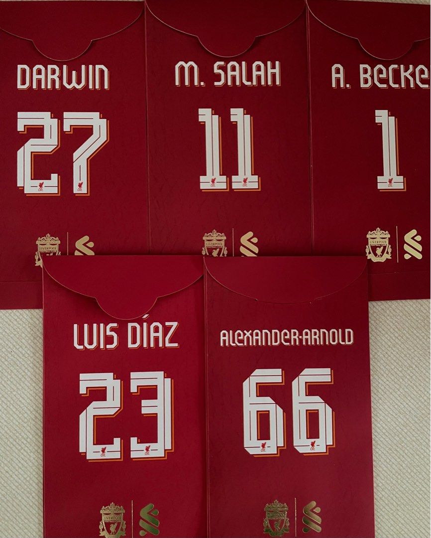 Liverpool FC & Standard Chartered 2023 Limited Collection Red Packets ...