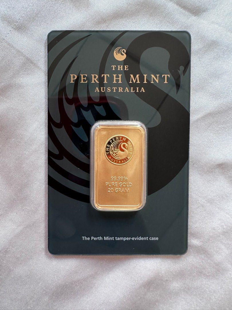 20g 24k Perth Mint Australia 999 gold bar, Hobbies & Toys, Memorabilia ...