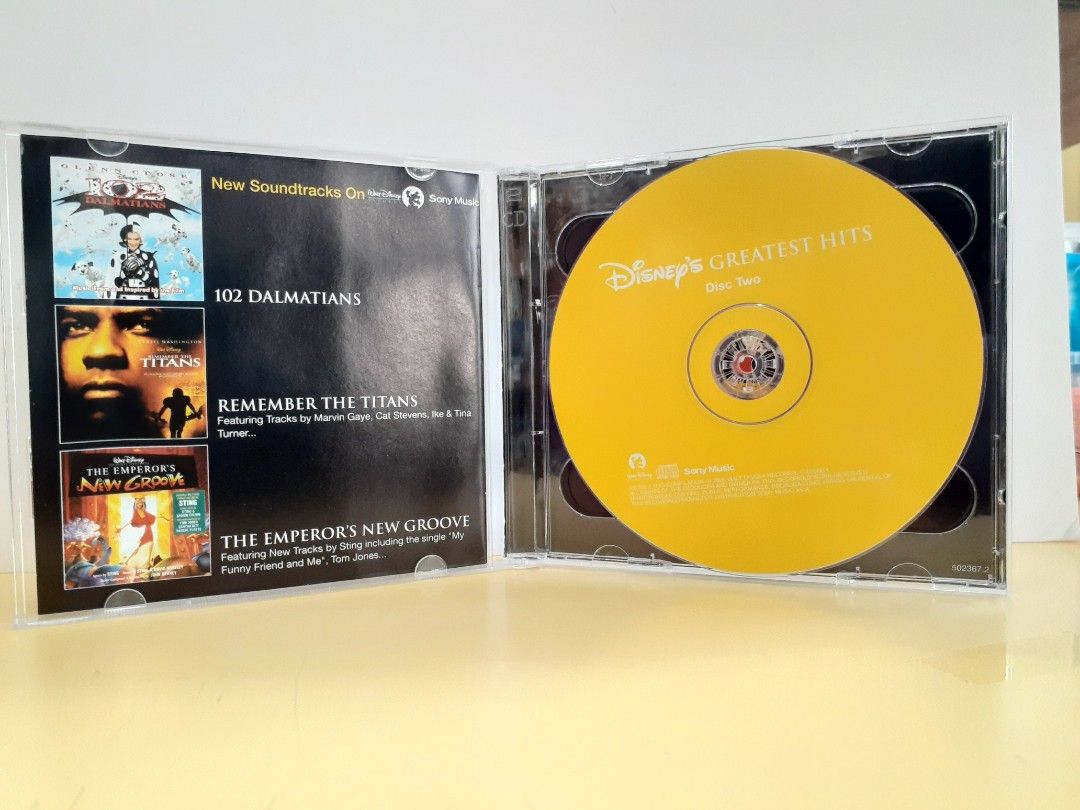 2cd Disneys Greatest Hits Hobbies And Toys Music And Media Cds And Dvds