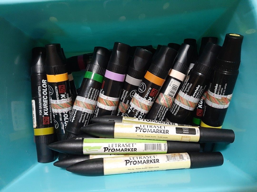 30-piece Marker Set (Kurecolor and Promarker), Hobbies & Toys ...