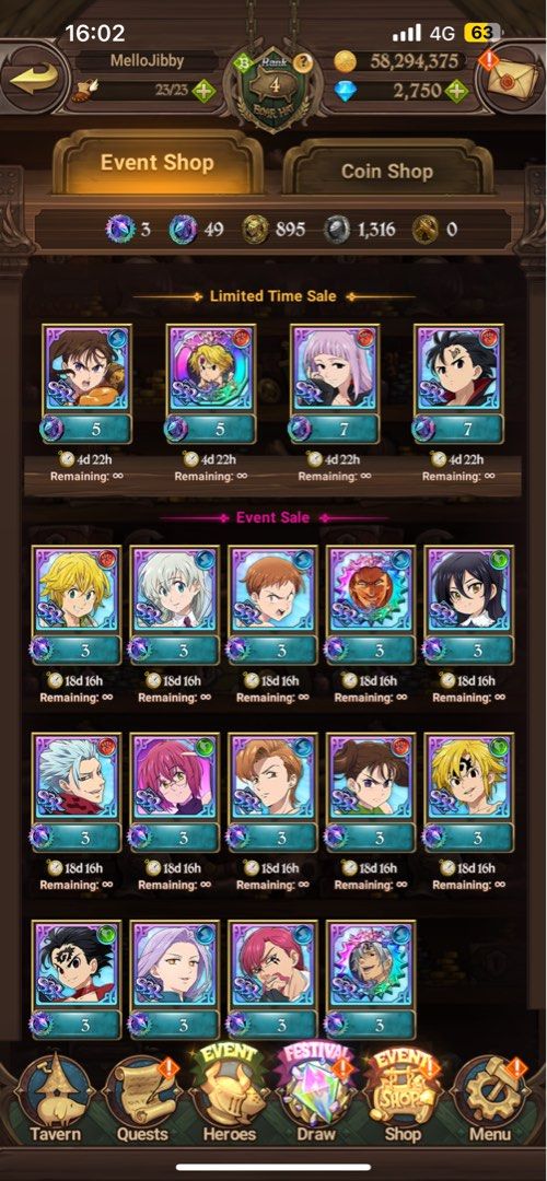 7DS / The Seven Deadly Sins Grandcross ASIA, Video Gaming, Video Games ...