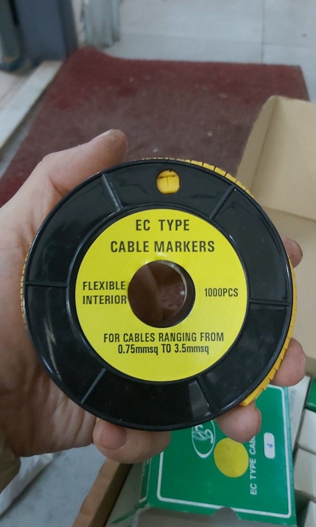 電線標誌管 cable marker 有18盒, 電腦＆科技, 商務用科技產品 - Carousell