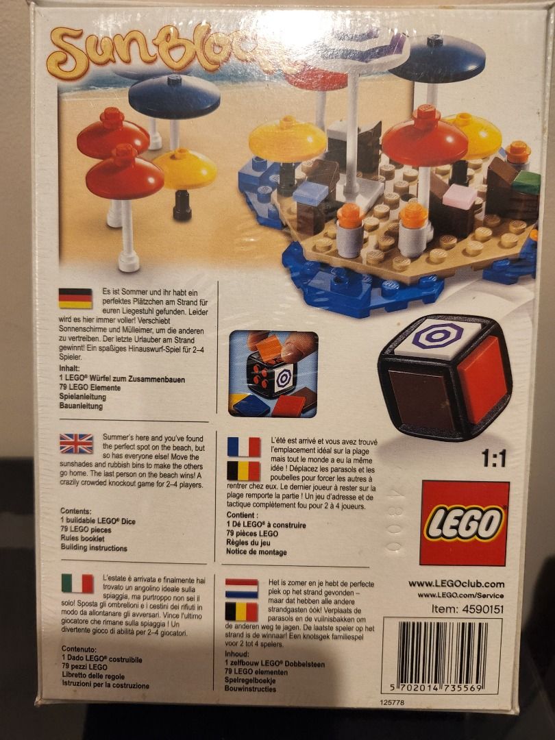 全新 LEGO 樂高 sun blocr BOX game Sunblock 3852, 興趣及遊戲, 玩具 & 遊戲類 - Carousell