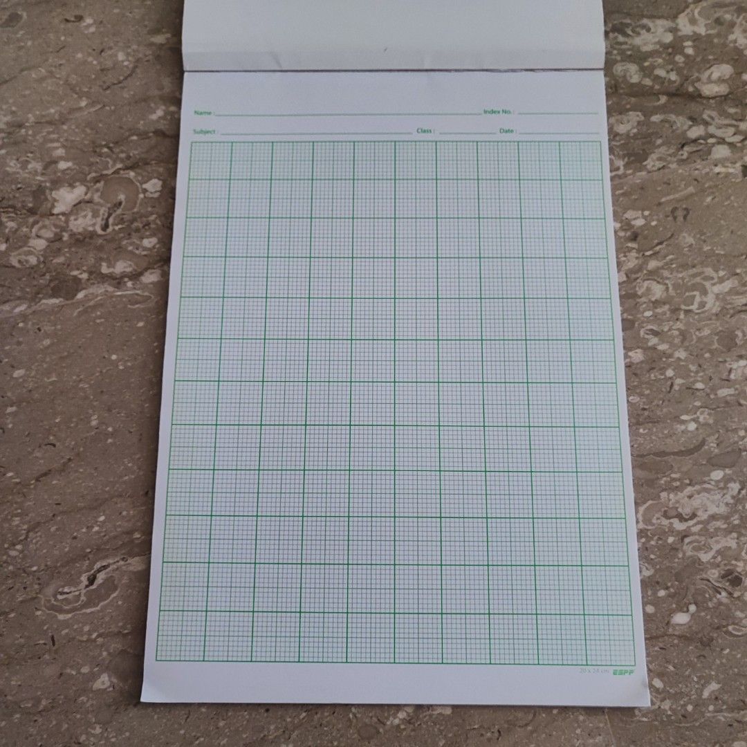 A4 graph paper, Hobbies & Toys, Stationery & Craft, Stationery & School ...
