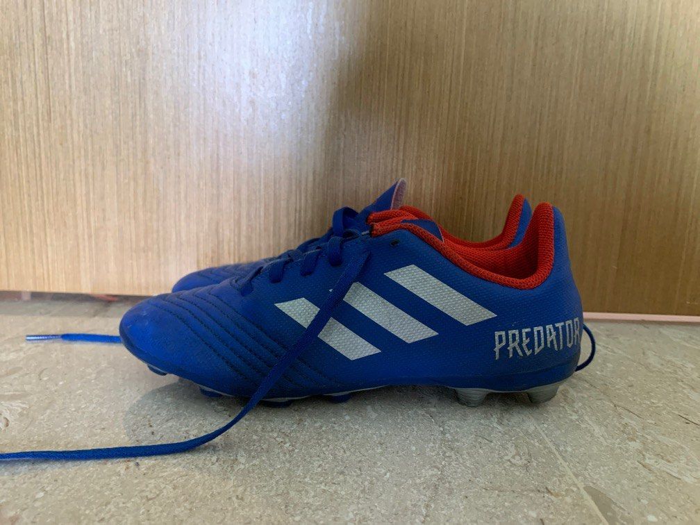 Adidas blue and red predator shoes EU size 36, Sports Equipment, Sports ...