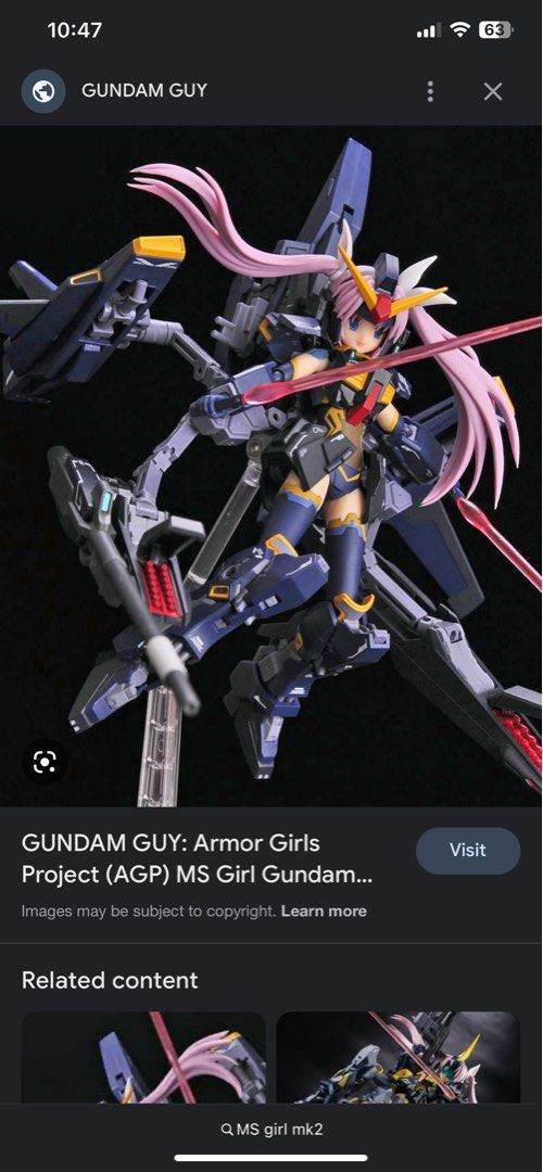 AGP MS Girl Gundam MK2 ( Titans Colour), Hobbies & Toys, Toys & Games on Carousell