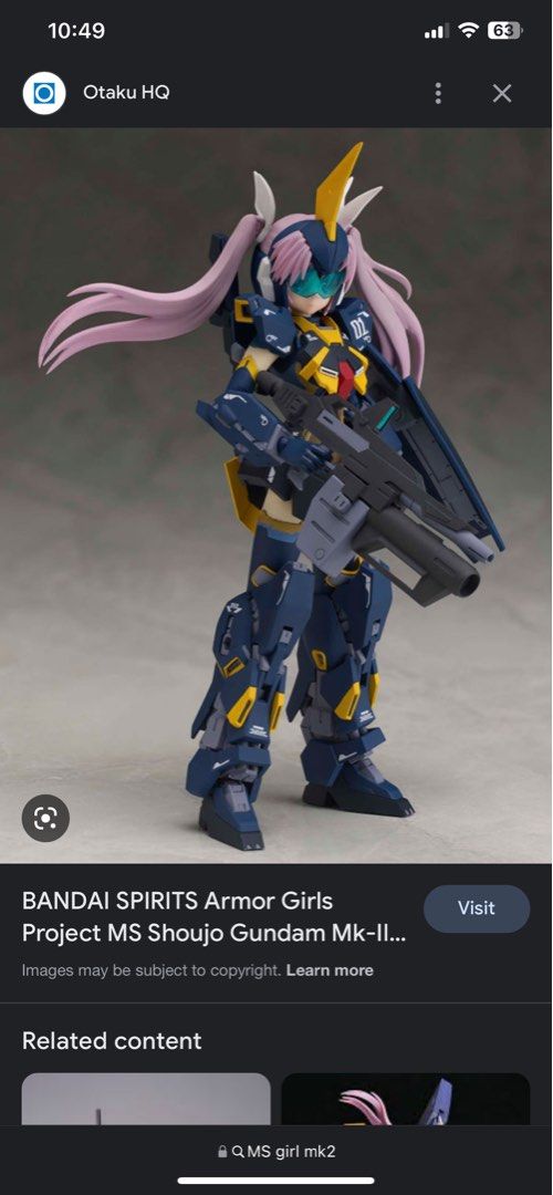 AGP MS Girl Gundam MK2 ( Titans Colour), Hobbies & Toys, Toys & Games on Carousell