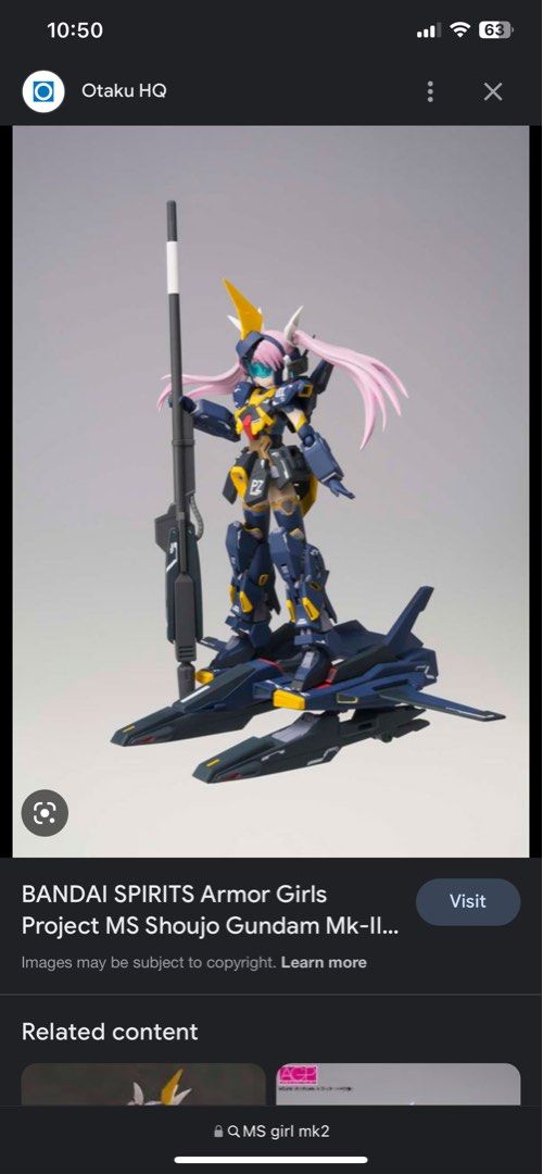 AGP MS Girl Gundam MK2 ( Titans Colour), Hobbies & Toys, Toys & Games on Carousell