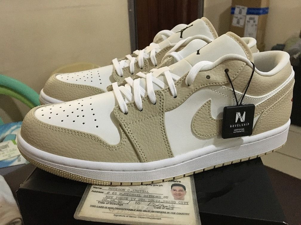 Air Jordan 1 Low SE Sail Rattan University Red SIZES 9.5 AND 10 BNDS ...