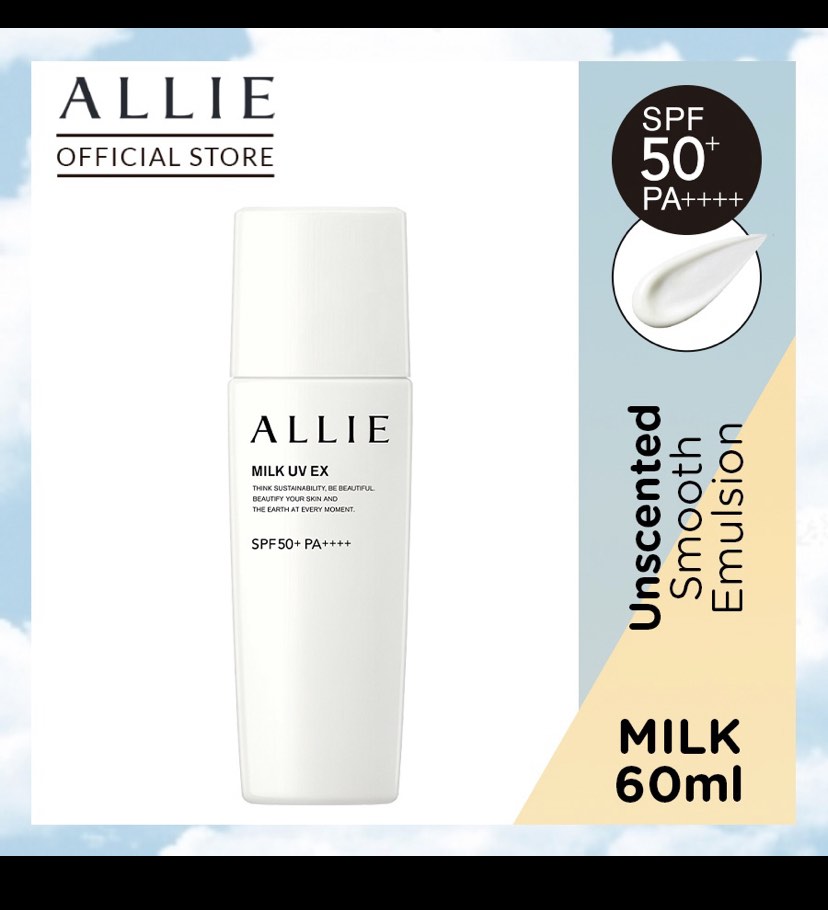 Allie chrono beauty milk UV ex 60g Kanebo face body sunscreen sunblock, Beauty & Personal Care ...