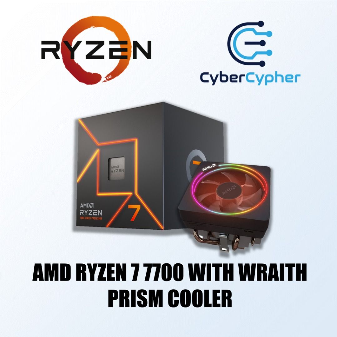 AMD Ryzen 7 7700 With Wraith Stealth Cooler AM5 CPU, Computers & Tech ...