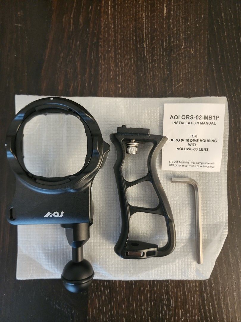 AOI QRS-02-MB1P-BLK Quick Release System 02 Mount Base for HERO10/ 9/ 8 ...