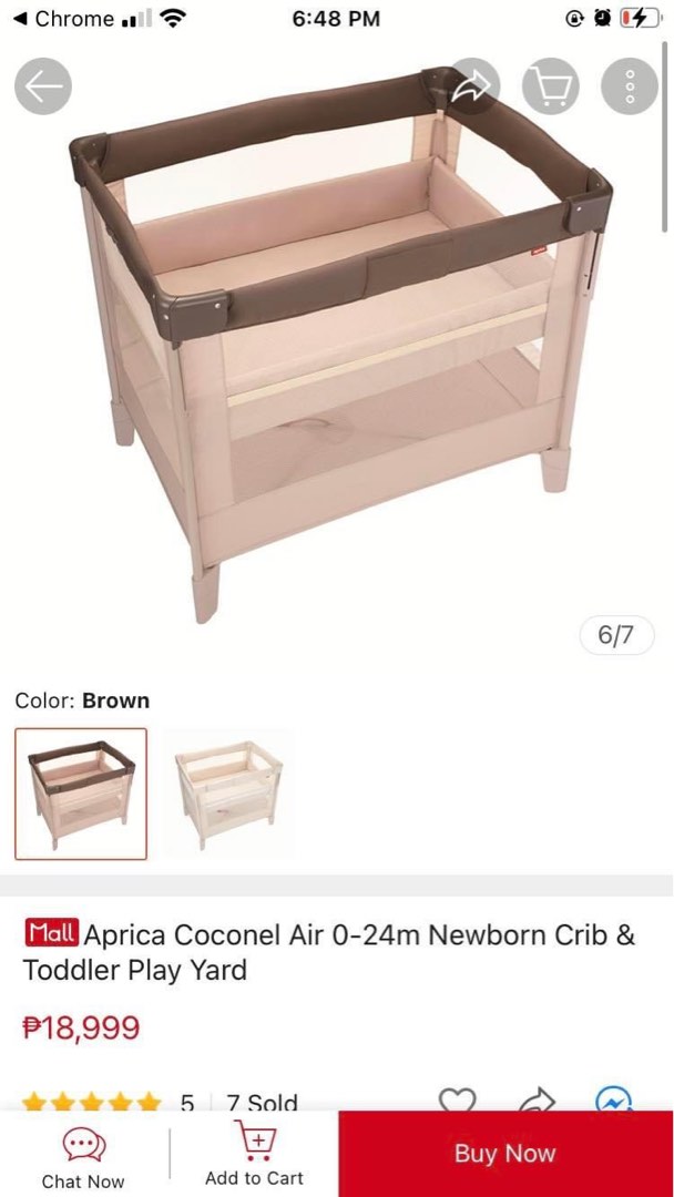 Aprica Coconel Air, Babies & Kids, Baby Nursery & Kids Furniture, Cots ...