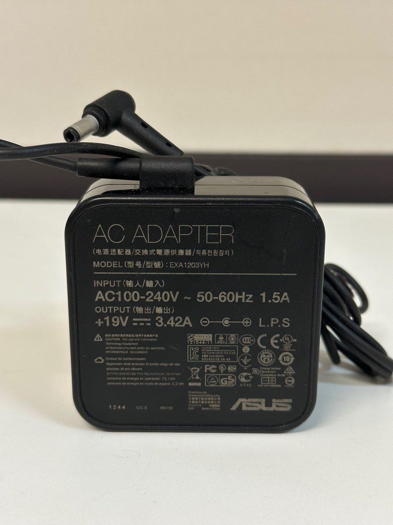 Asus Laptop Charger AC Adapter EXA1203YH, Computers & Tech, Parts ...
