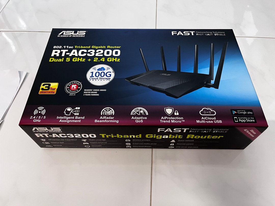 Asus Router AC3200, Computers & Tech, Parts & Accessories, Networking ...