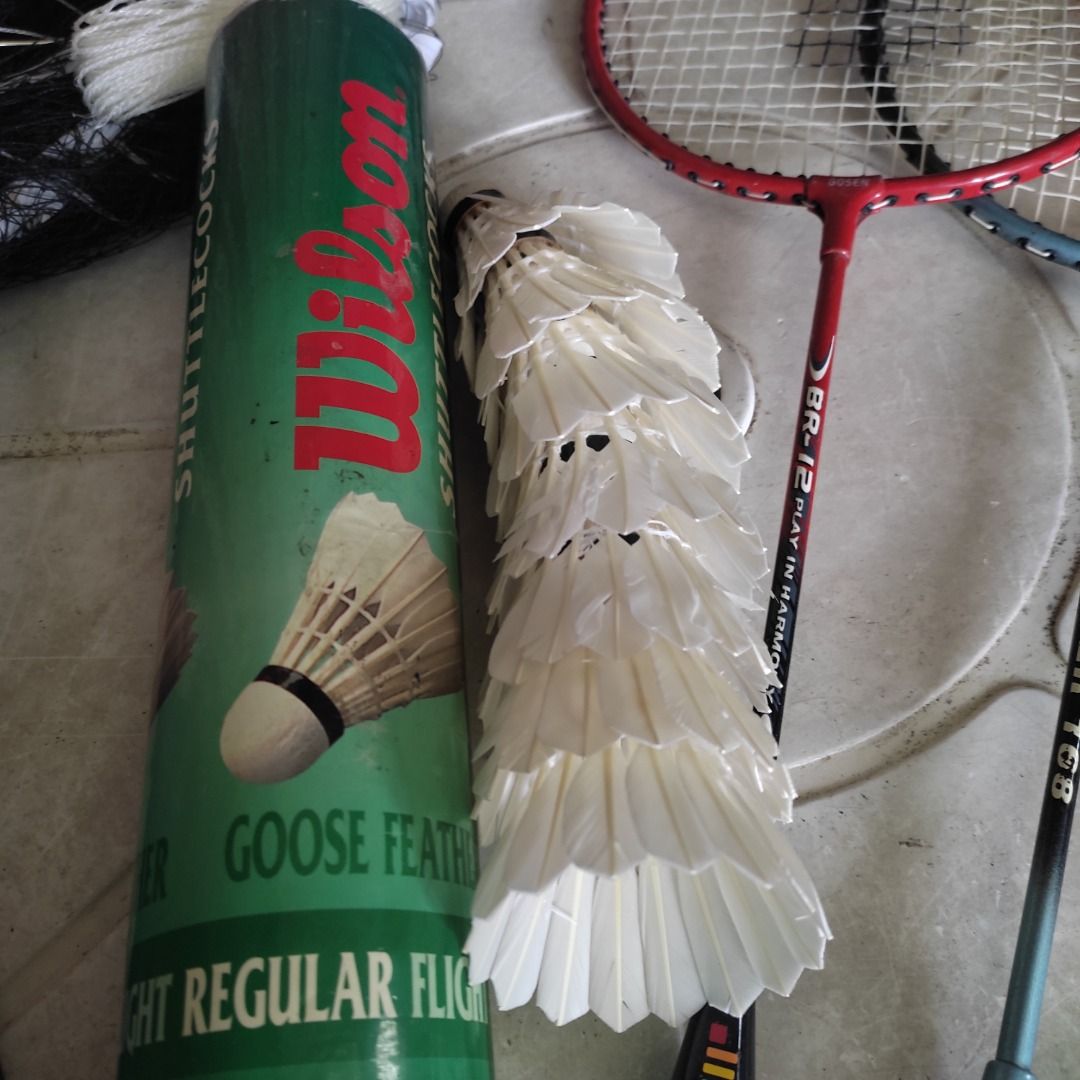 Badminton Set Racket, Bag, Wilson Shuttlecocks, with Badminton Net ...