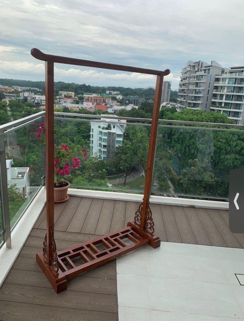 Beautiful solid Wooden clothes rack, Furniture & Home Living, Furniture ...