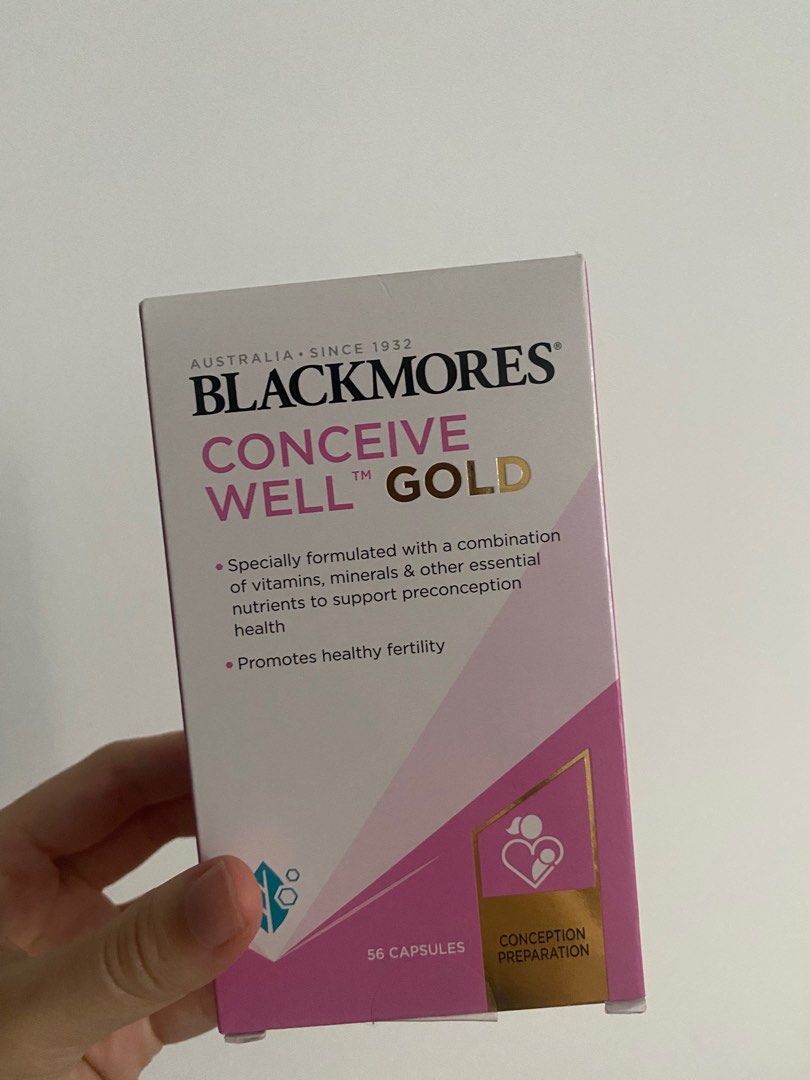 Blackmores Conceive Well Gold, Health & Nutrition, Health Supplements ...