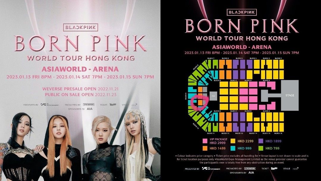 BLACKPINK WORLD TOUR (BORN PINK) HONG KONG, 門票＆禮券, 活動門票 - Carousell