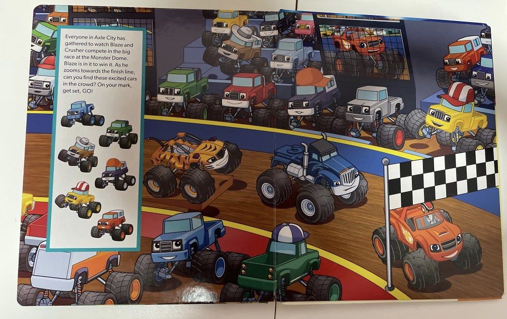 Blaze and the monster machines (look and find book) Big padded book ...