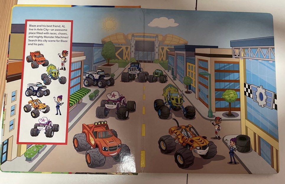 Blaze and the monster machines (look and find book) Big padded book ...