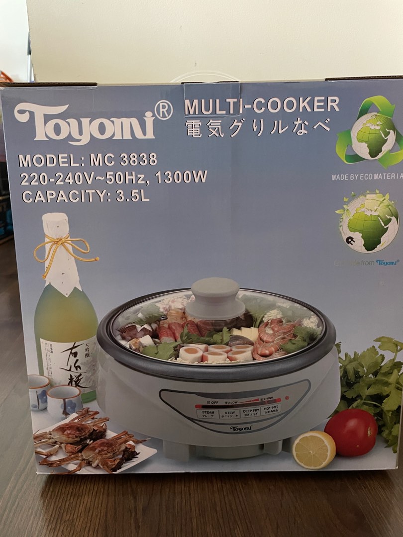 BNIB 3.5L Toyomi Multi Cooker, TV & Home Appliances, Kitchen Appliances ...