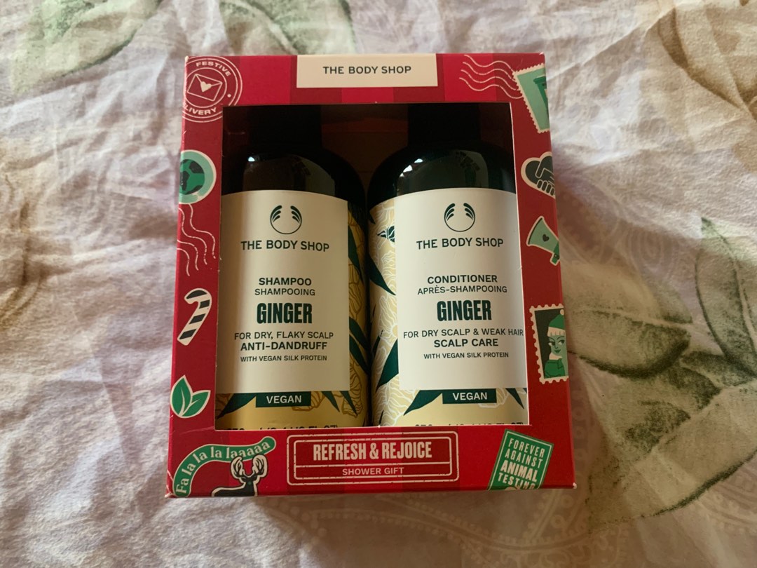 Body Shop Ginger Shampoo and Conditioner Gift Set, Beauty & Personal ...