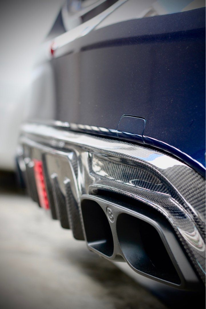 Brabus Carbon Fibre diffuser for Mercedes C-Class W205, Car Accessories ...