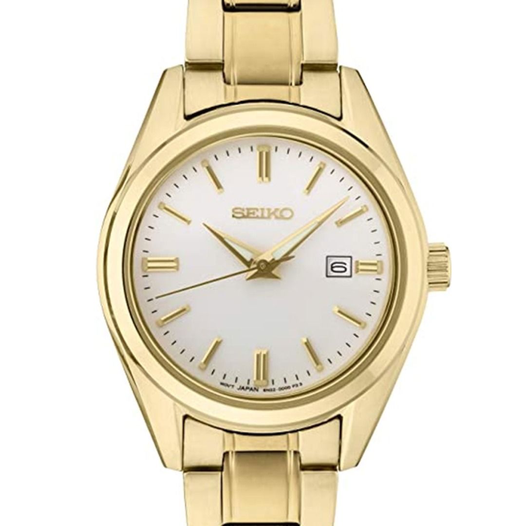 Brand New Seiko Conceptual Womens Gold Quartz Fashion Stainless Steel ...