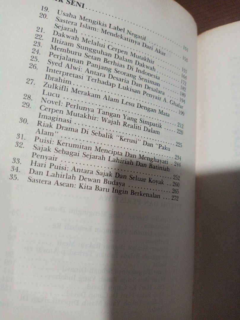Buku Lama Esei Sastera Melayu Tangan Yang Simpatik 1981 Hobbies