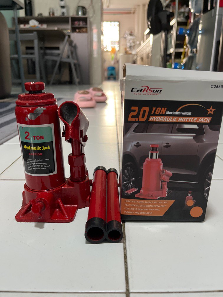Carsun 2.0 Ton Hydraulic Jack, Car Accessories, Accessories on Carousell