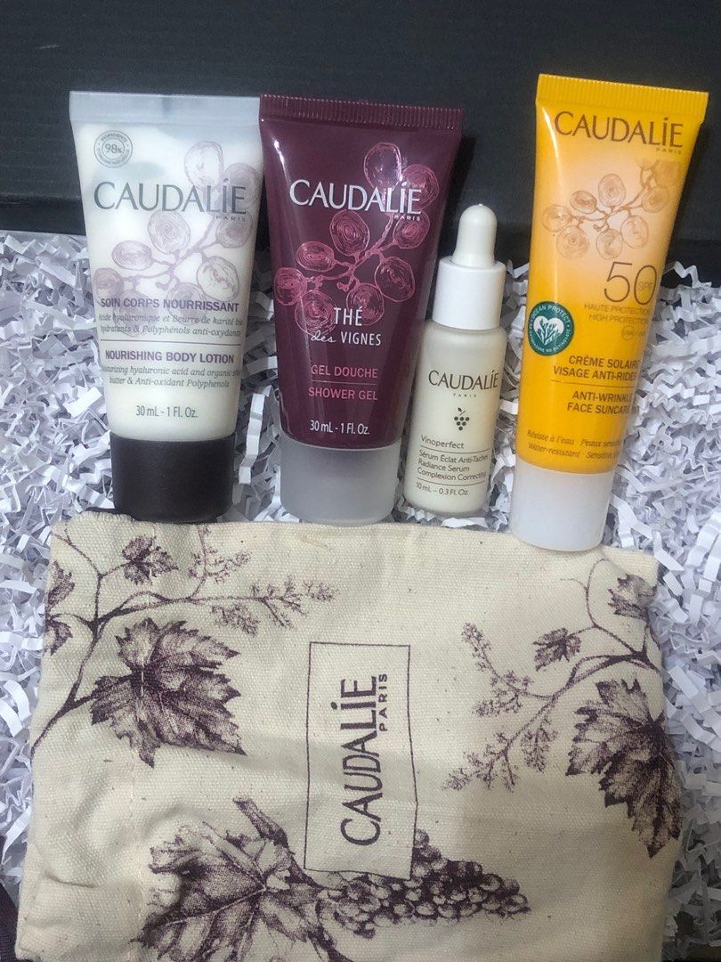 Caudalie Gift Set Suncream serum shower gel lotion , Beauty & Personal ...