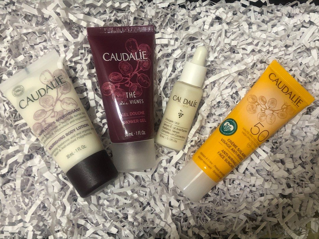 Caudalie Gift Set Suncream serum shower gel lotion , Beauty & Personal ...