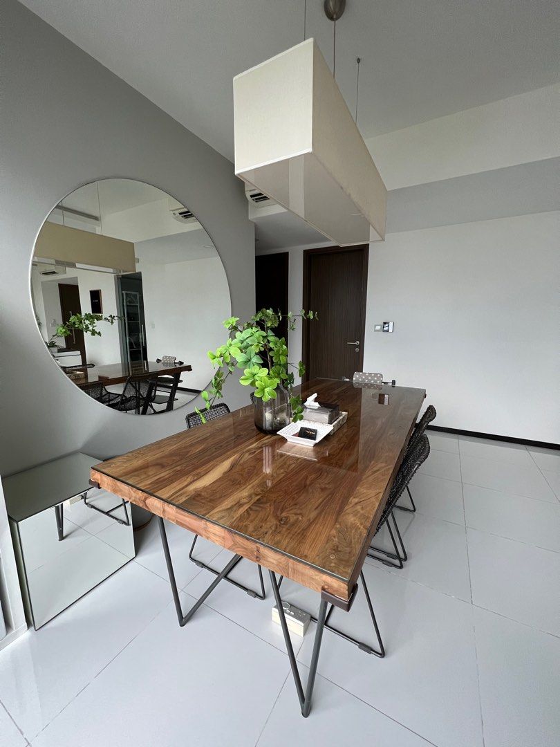 CB2 Crate & Barrel Dylan Dining Table (Solid Wood), Furniture & Home ...