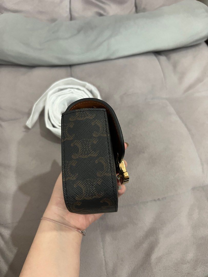 Celine mini triomphe (Canvas), Luxury, Bags & Wallets on Carousell