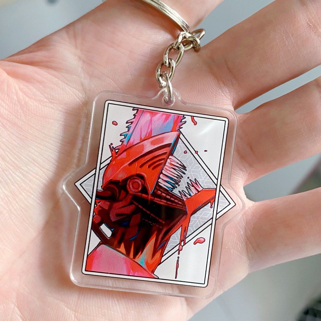 CHAINSAW MAN KEYCHAIN/ ANIMATION KEYCHAIN CUSTOMISE/ ANIME CHAINSAW MAN ...