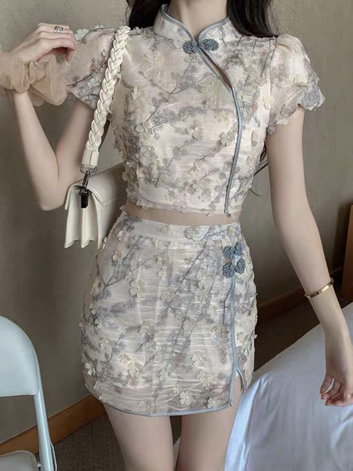 Cheongsam Set, Women's Fashion, Dresses & Sets, Sets or Coordinates on ...
